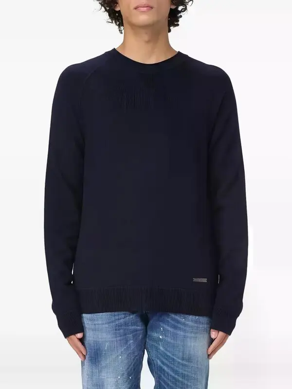 Dsquared2 V-insert Tag Sweater - Blue