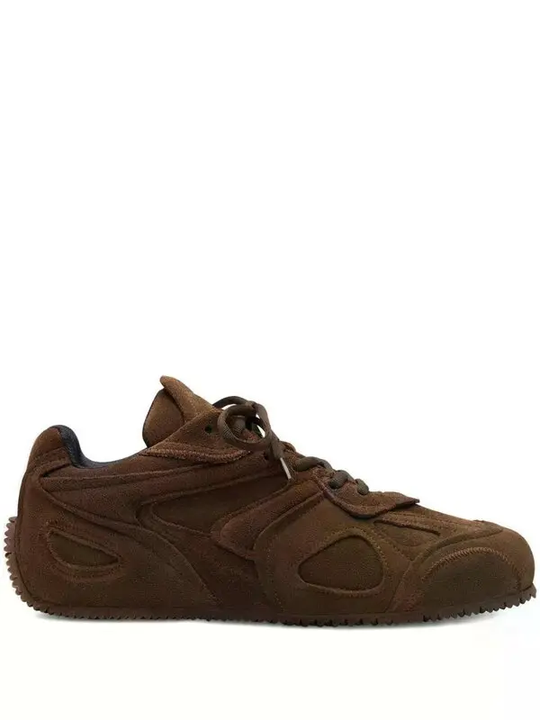 Axel Arigato Slow Runner Layered Suede Sneakers - Brown