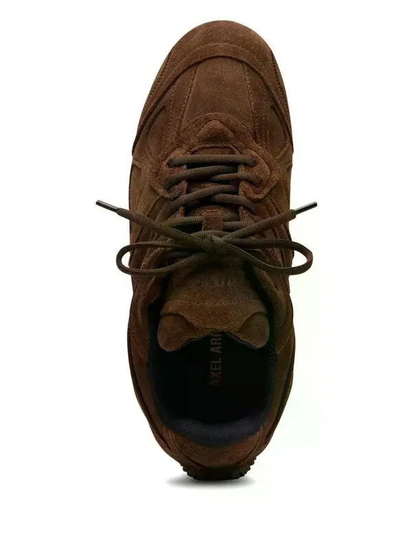 Axel Arigato Slow Runner Layered Suede Sneakers - Brown
