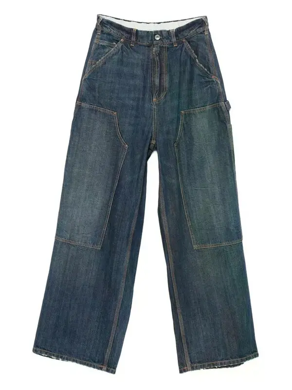 MAISON MARGIELA Panelled Trousers - Blue