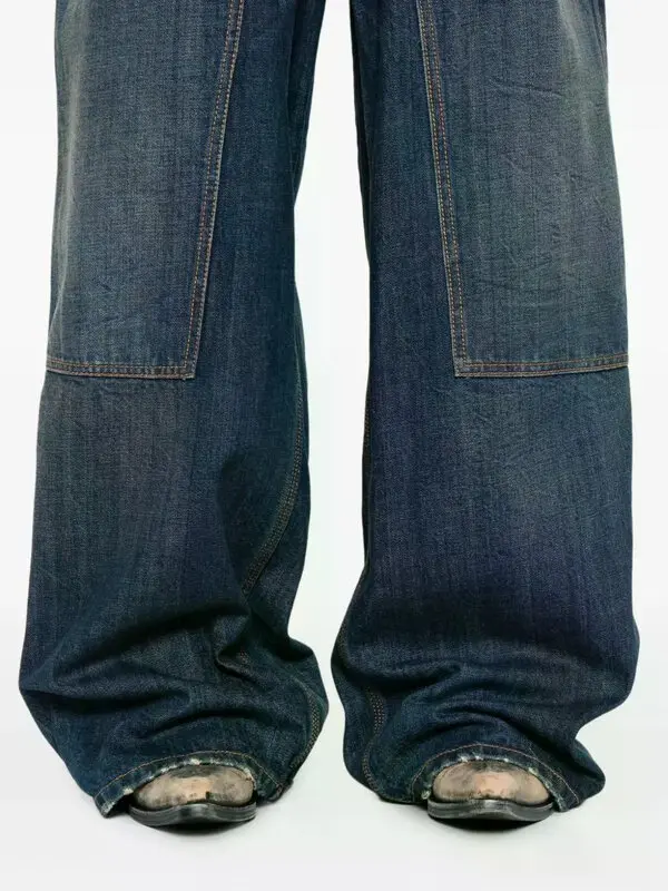 MAISON MARGIELA Panelled Trousers - Blue