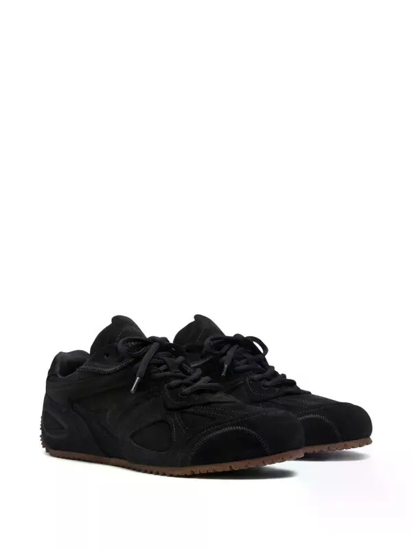 Axel Arigato Slow Runner Layered Suede Sneakers - Black