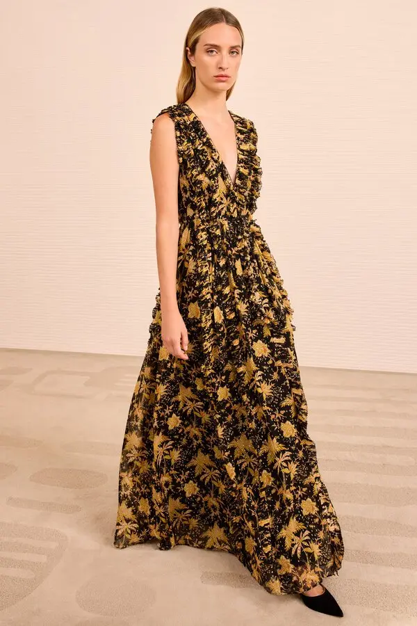 Ulla Johnson Aida Cascading Ruffle Gown