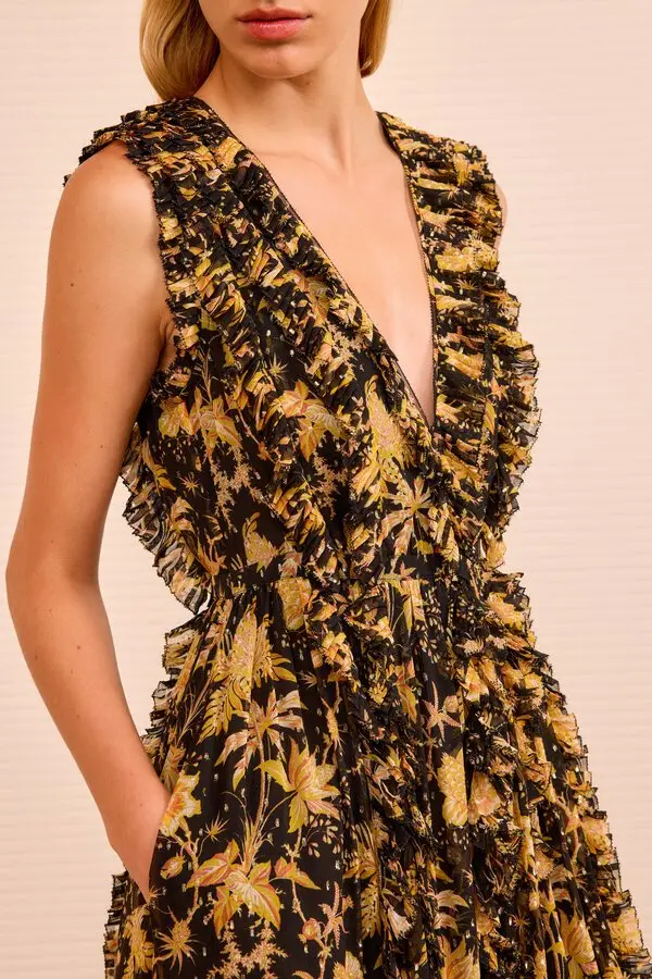 Ulla Johnson Aida Cascading Ruffle Gown