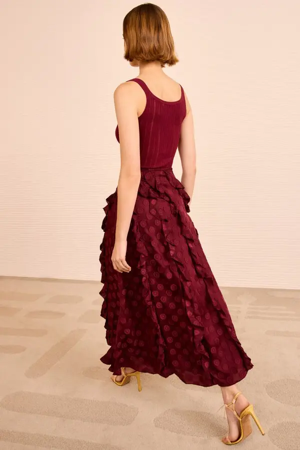 Ulla Johnson Poppy Cascading Ruffle Midi Skirt