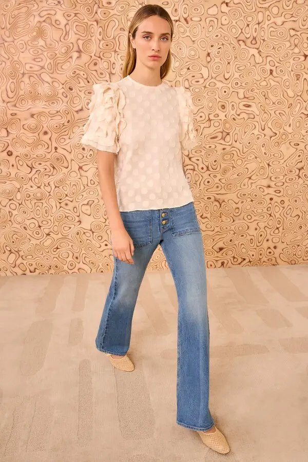 Ulla Johnson Opal Puff Sleeve Top