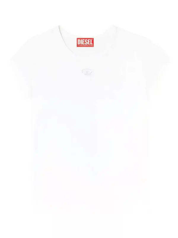 DIESEL® Logo-embroidered T-shirt - White