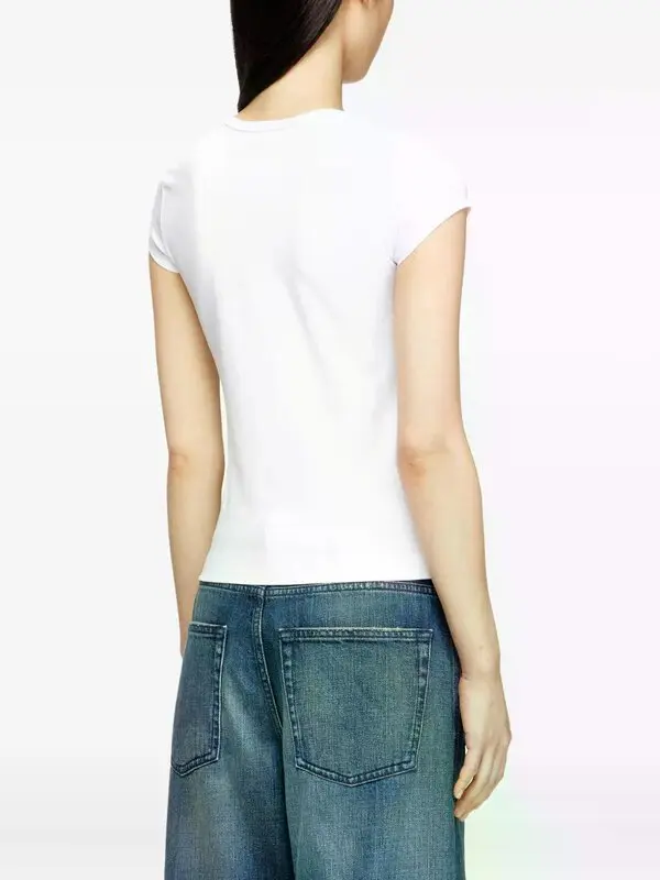 DIESEL® Logo-embroidered T-shirt - White