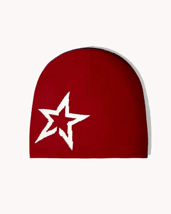 Perfect Moment Logo Star Beanie - Red