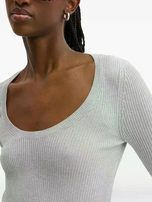Hugo Ribbed Knit Top