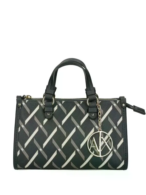 Armani Exchange Logo Charm Tote