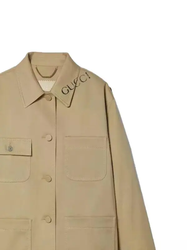 Gucci Logo Patch-pocket Jacket