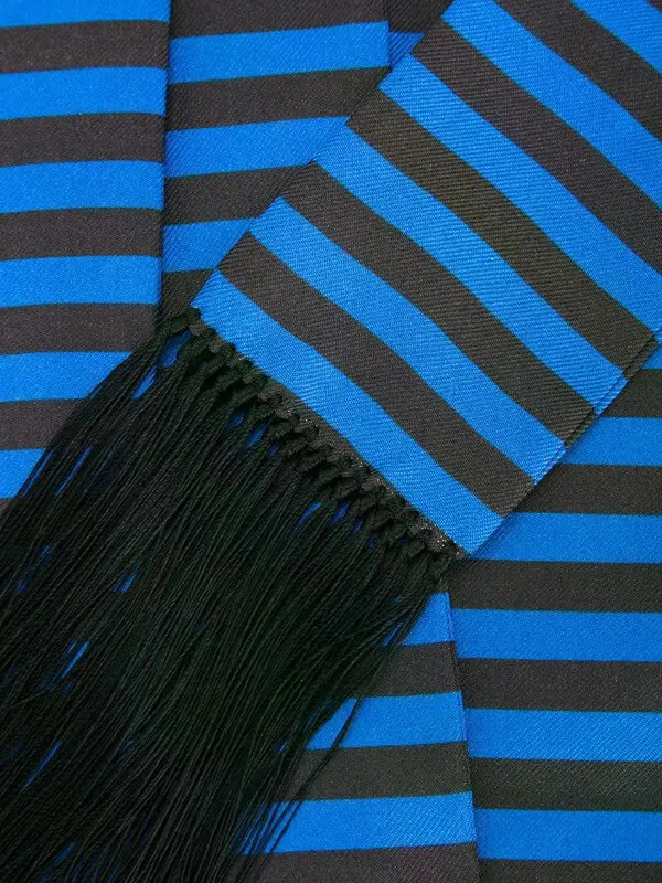 HAIDER ACKERMANN Striped Skinny Scarf