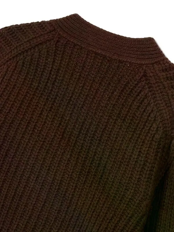 STUDIO TOMBOY Patch-pocket Cardigan - Brown