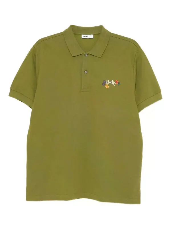 Bally Logo Cotton Polo Shirt