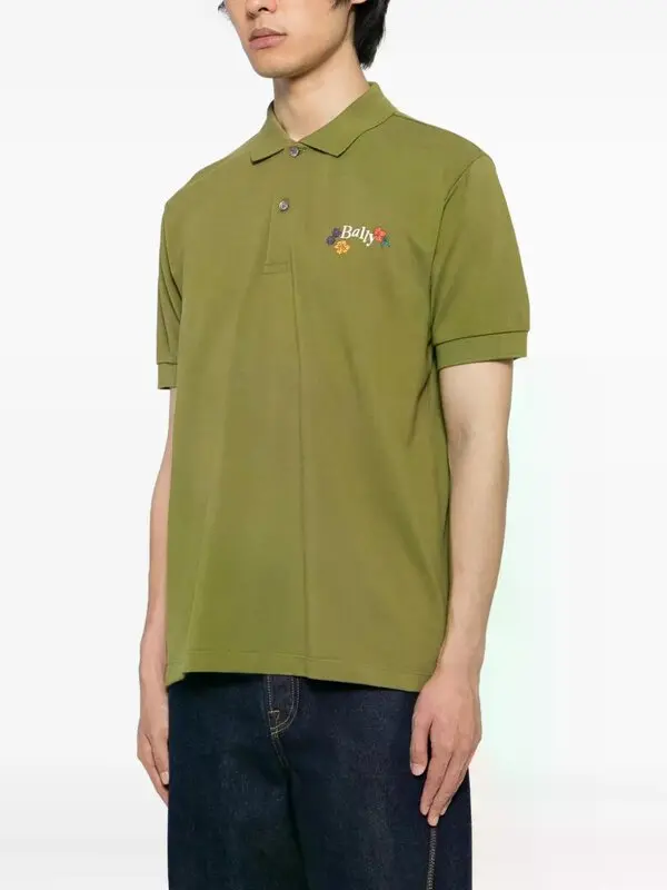 Bally Logo Cotton Polo Shirt