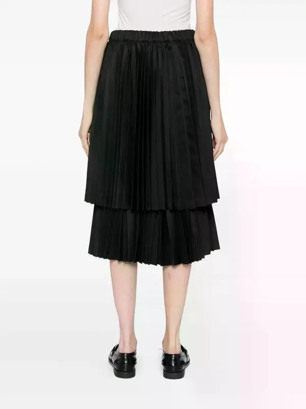 Comme Des Garçons Pleated Midi Skirt