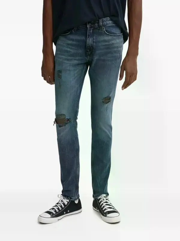 Hugo Five-pocket Jeans With Distressed Detailing