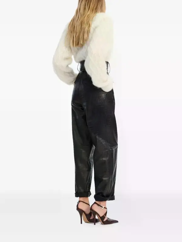 ROTATE BY BIRGER CHRISTENSEN Cable Knit V-neck Cardigan - Neutrals