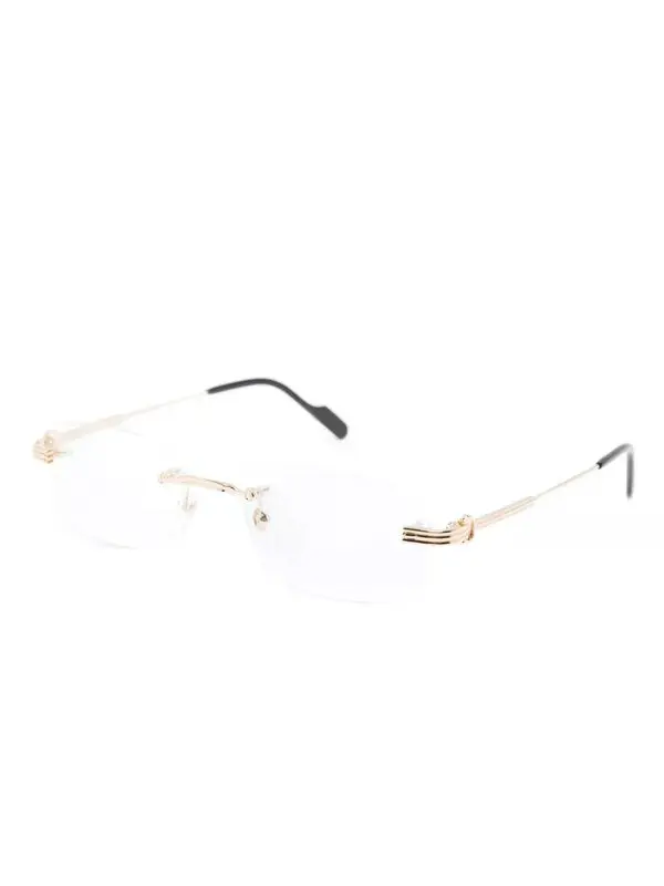 CARTIER Square-frame Rimless Glasses