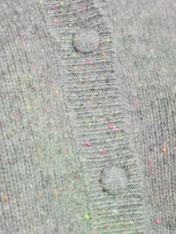 FRAME Long-sleeve Cashmere Cardigan - Grey