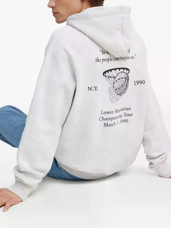 LES DEUX Graphic Print Hoodie