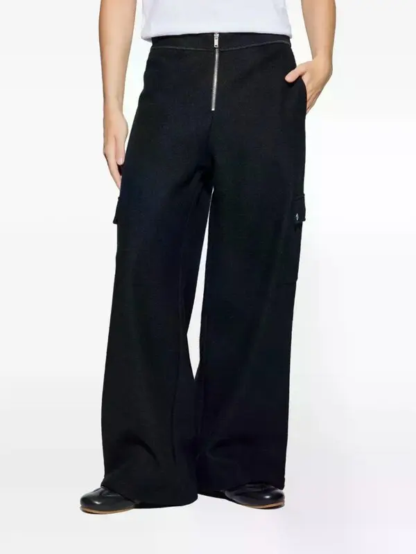 JIL SANDER Zip-fastening Wool Blend Trousers
