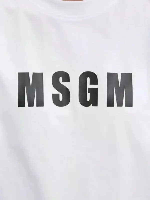 MSGM Logo-print T-shirt - White