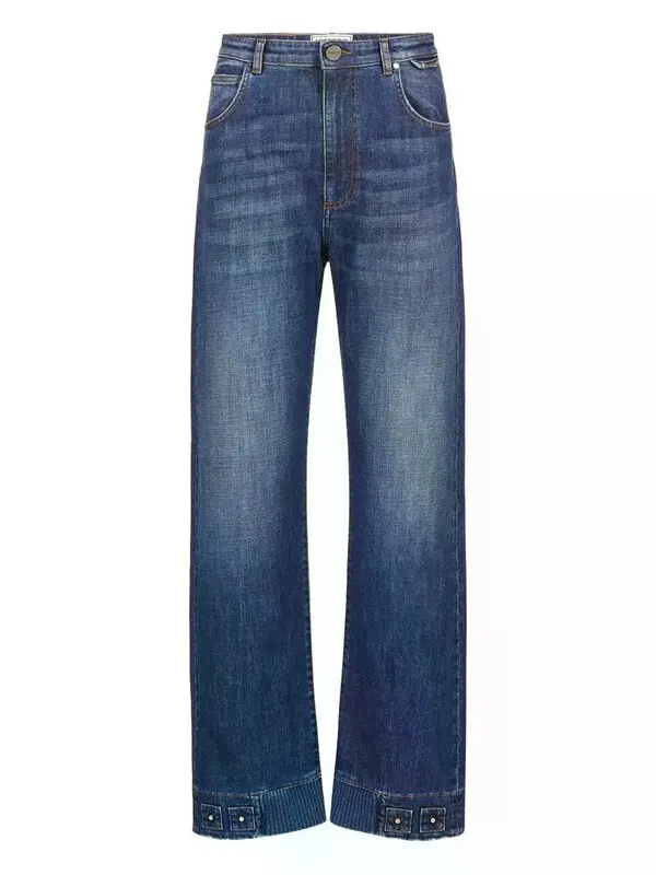 Iceberg Embellished Five-pocket Jeans
