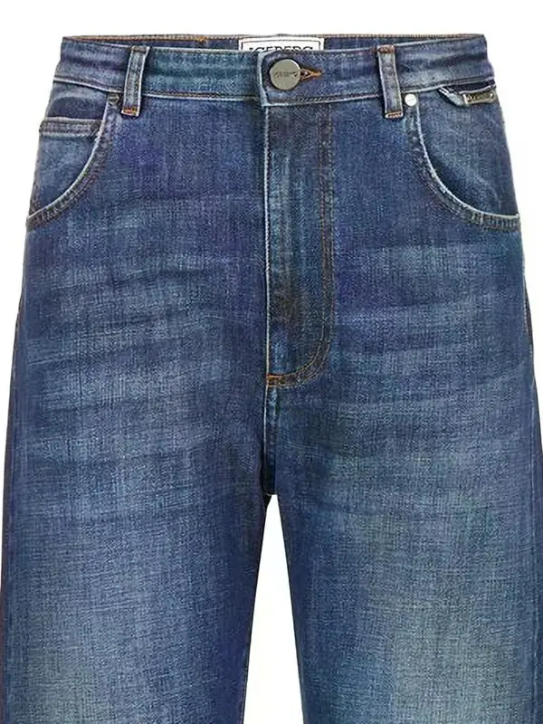 Iceberg Embellished Five-pocket Jeans