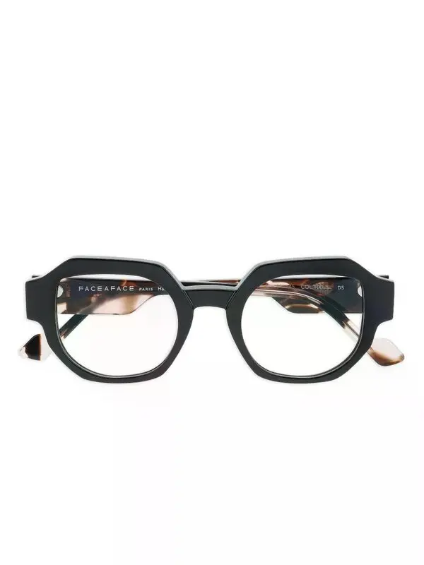 FACE À FACE Geometric Frame Eyeglasses - Black