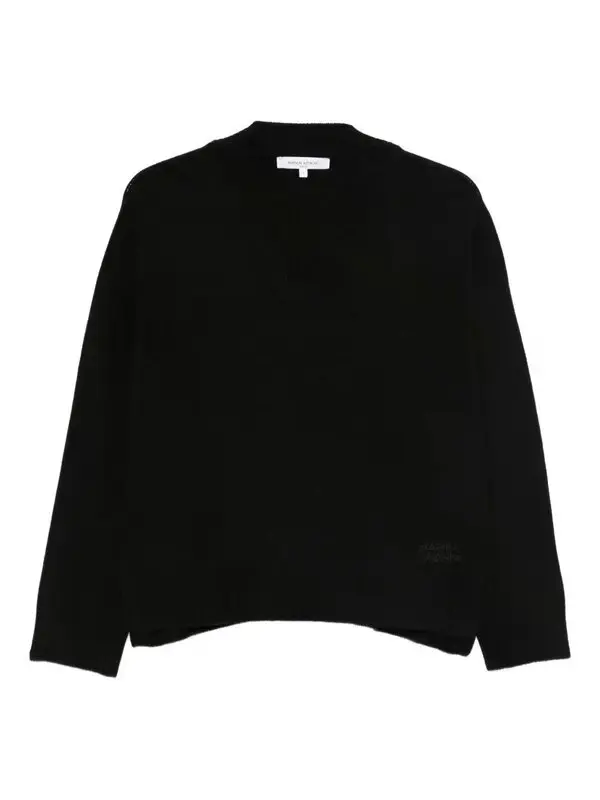 Maison Kitsuné V-neck Wool Sweater