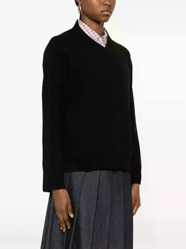 Maison Kitsuné V-neck Wool Sweater