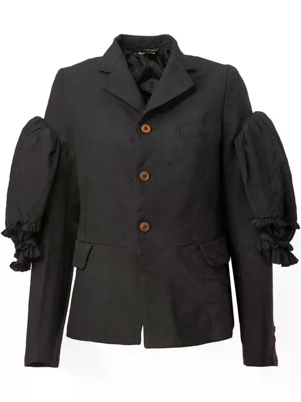 Comme Des Garçons Ruffle Sleeve Blazer