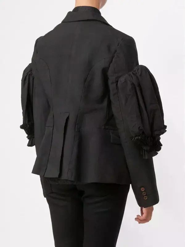 Comme Des Garçons Ruffle Sleeve Blazer