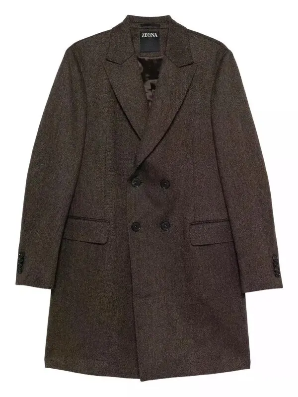 Zegna Cashmere Double-breasted Coat