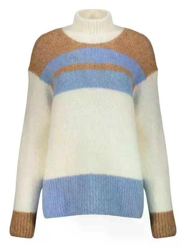 Herno Striped High-neck Sweater