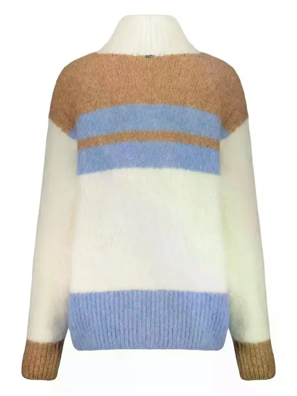 Herno Striped High-neck Sweater