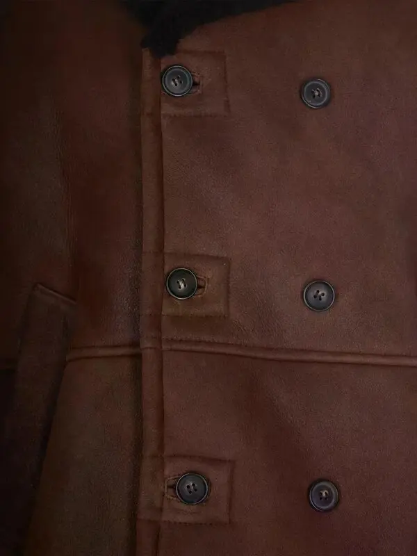 DFOUR Buttoned Leather Jacket