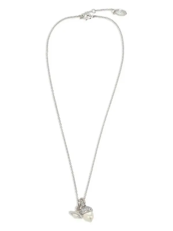 VIVIENNE WESTWOOD Pearl Pendant Necklace - Silver