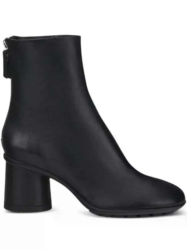 Agl 60mm Curvy Cylindrical-heel Leather Boots