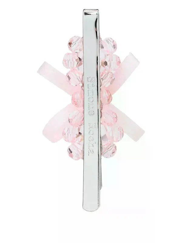 Simone Rocha Bow Crystal Flower Hair Clip
