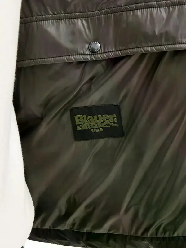 BLAUER. Padded Hooded Jacket - Green