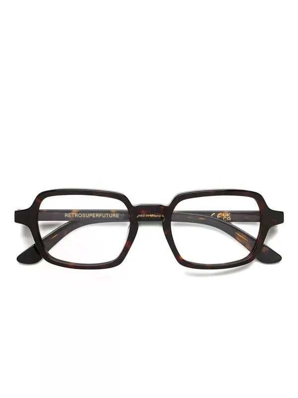 RETROSUPERFUTURE Rectangle-frame Glasses - Brown