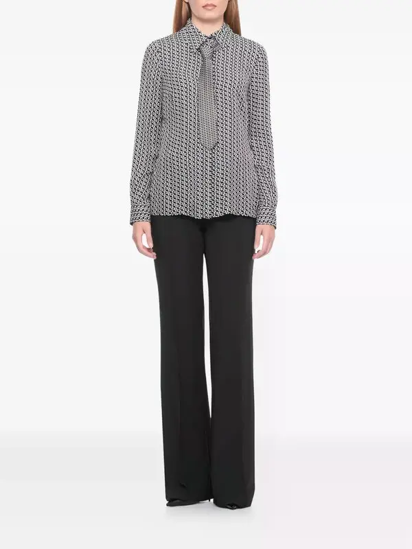 Elisabetta Franchi Patterned Tie Shirt