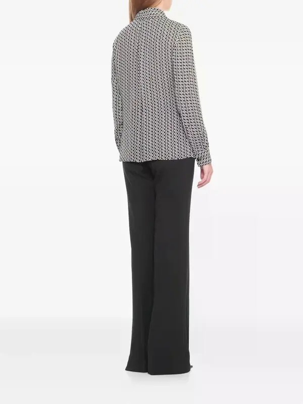 Elisabetta Franchi Patterned Tie Shirt