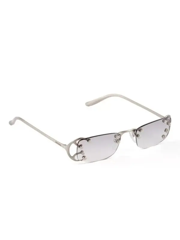 Prada Runway Rectangle Sunglasses