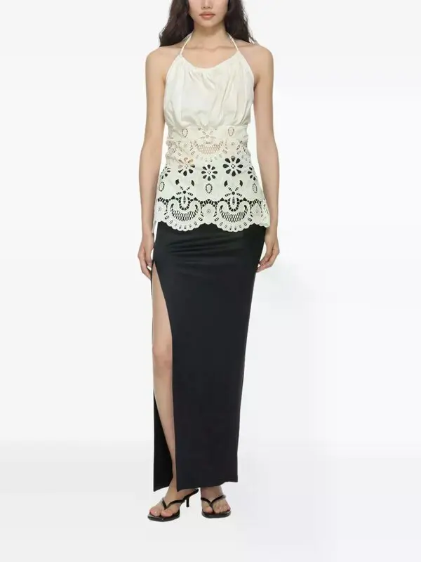 OUDE WAAG Knot-front Maxi Skirt