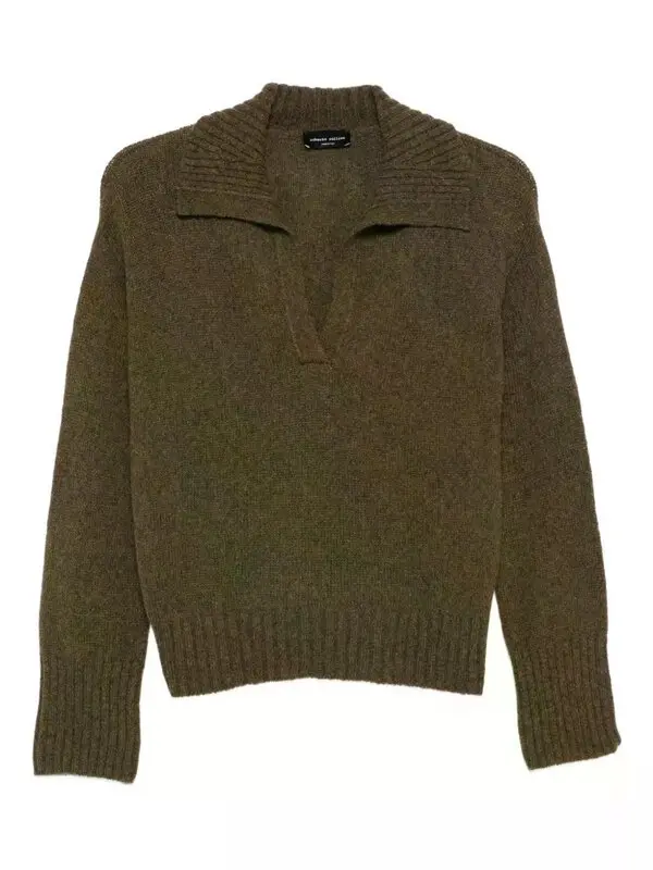 ROBERTO COLLINA Spread-collar Jumper