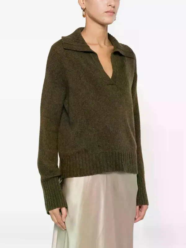 ROBERTO COLLINA Spread-collar Jumper